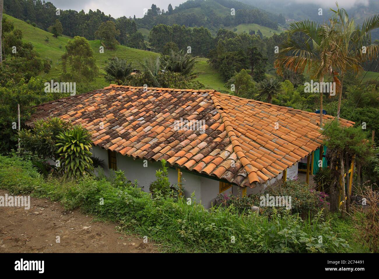 Old rural house in Salento in Colombia Stock Photo - Alamy