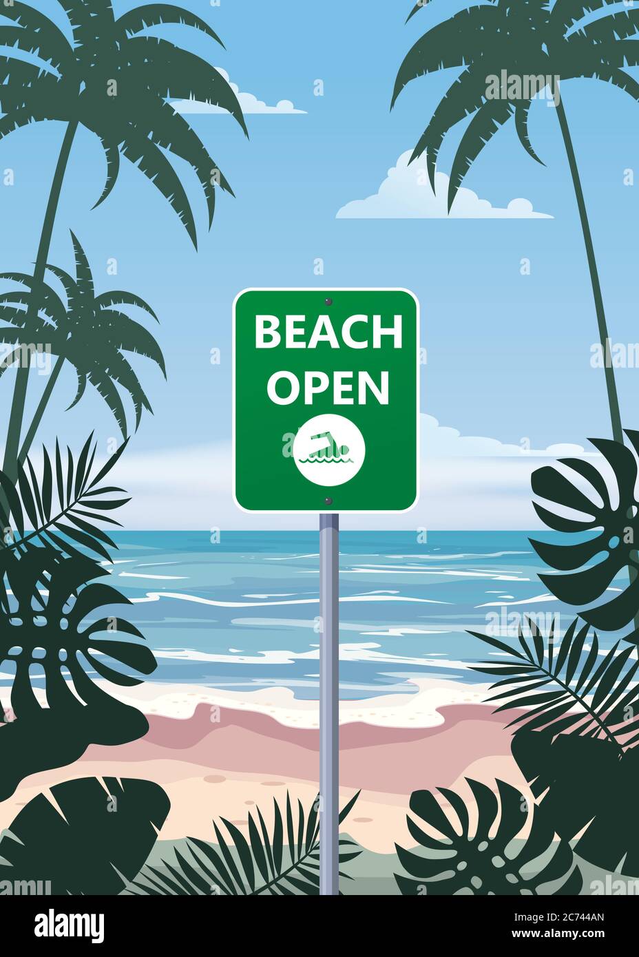 Opening to the sun Stock Vector Images - Alamy