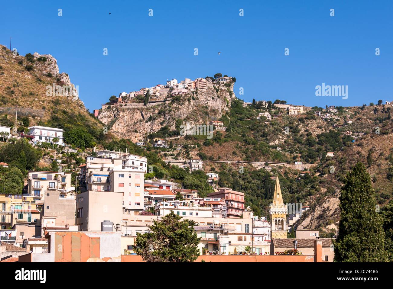 Castelmola sicilia is italy hi-res stock photography and images - Alamy