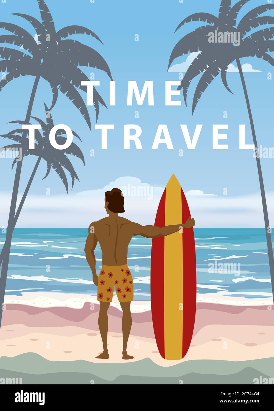 1960s tropical travel poster hi-res stock photography and images - Alamy