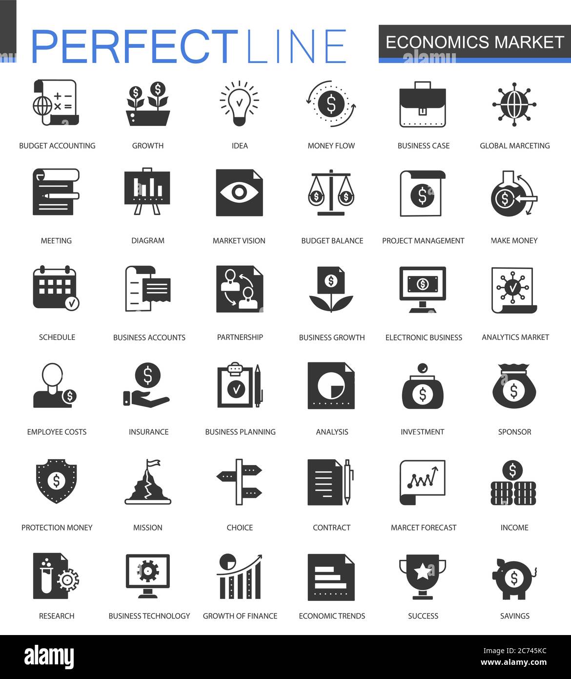 Black stock market and exchange Stock Vector Images - Alamy