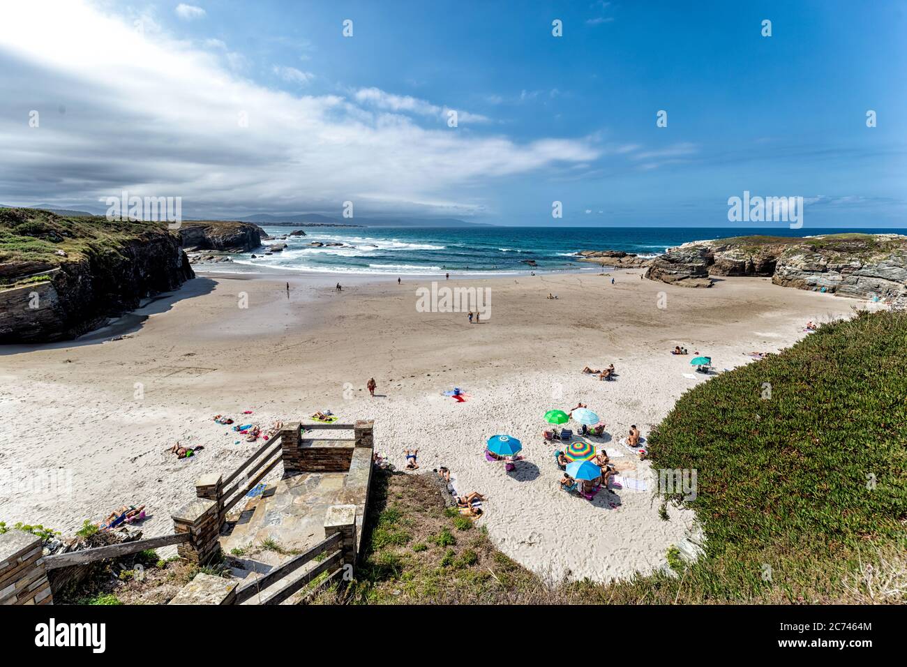 Coast and beaches of Ribadeo. Tourism in Galicia. The most beautiful ...