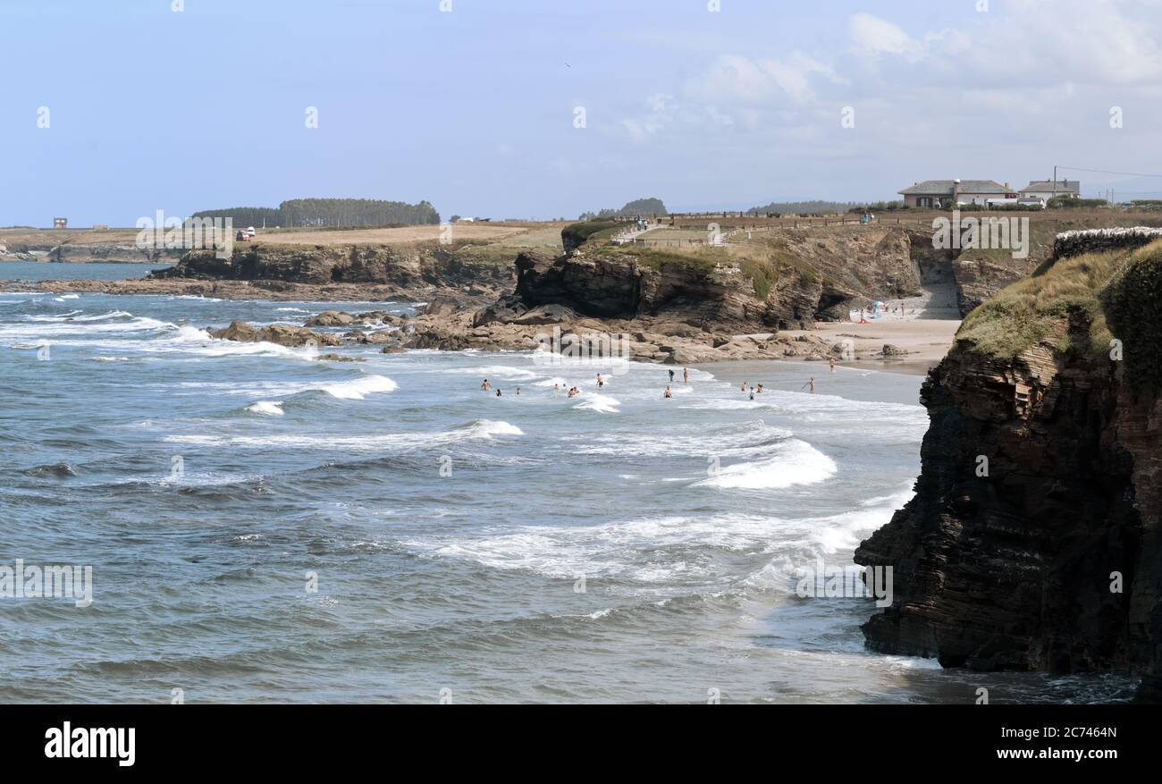 Coast and beaches of Ribadeo. Tourism in Galicia. The most beautiful ...