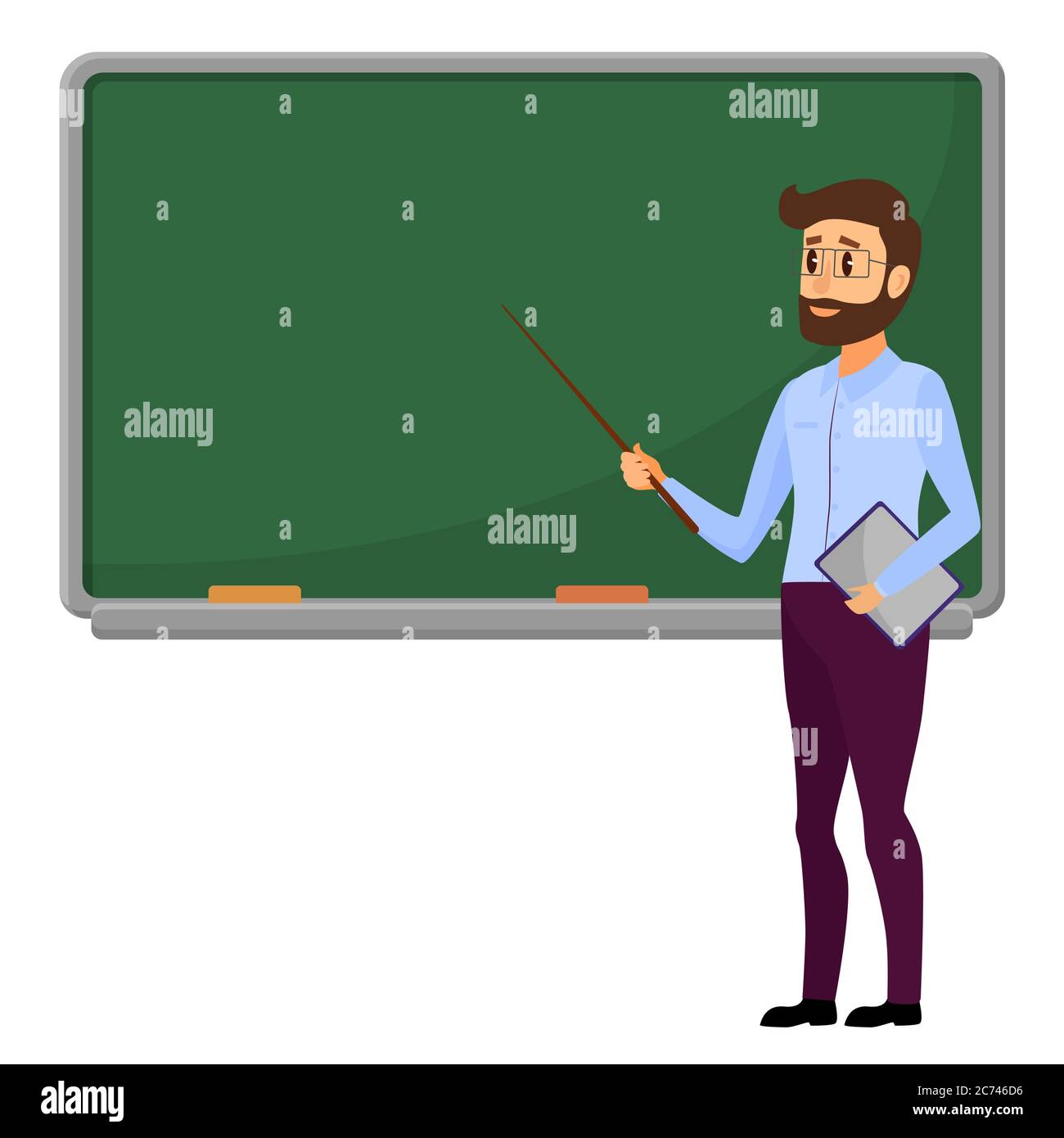 Teacher young man standing Stock Vector Images - Alamy