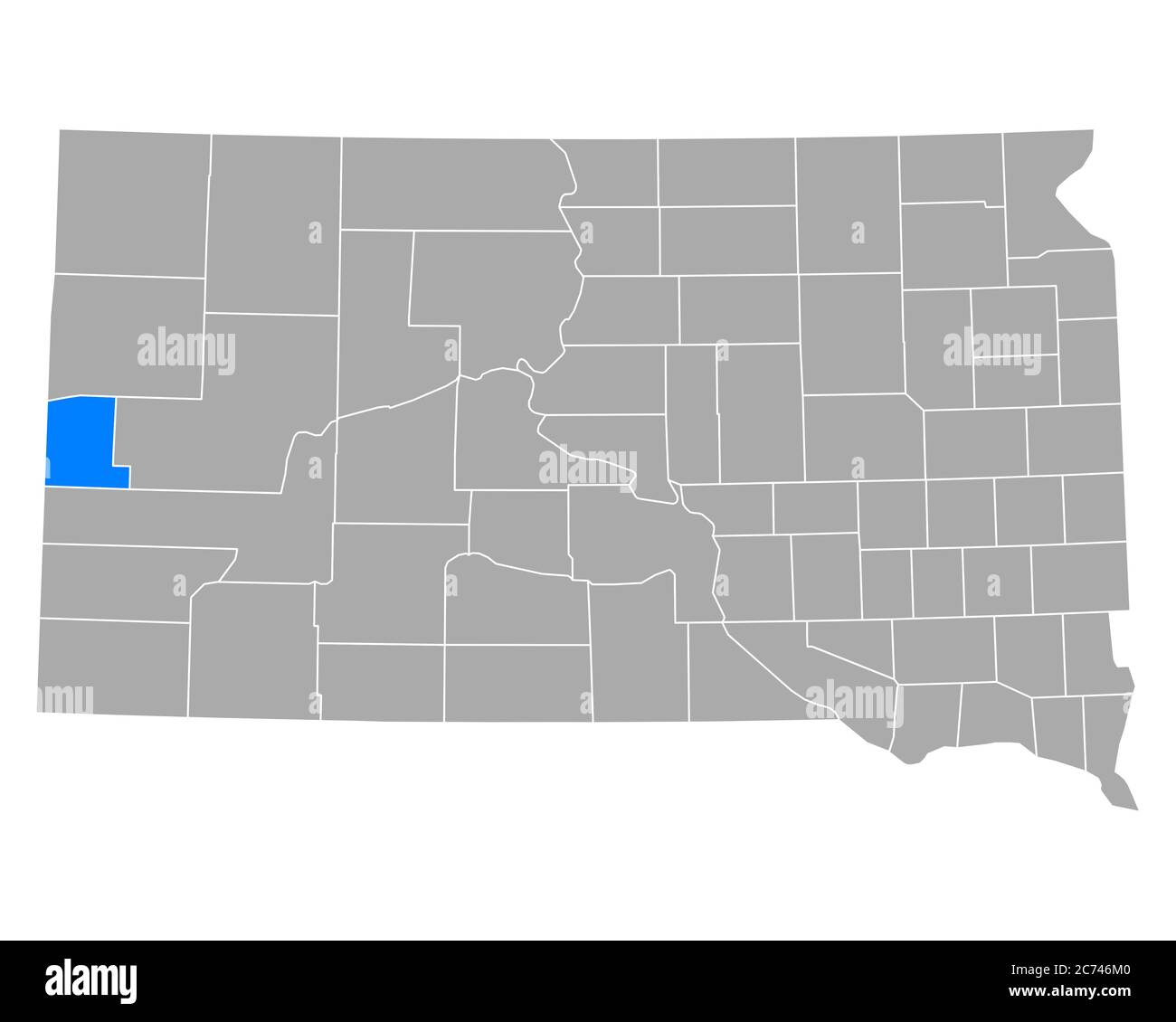 Map of Lawrence in South Dakota Stock Photo - Alamy