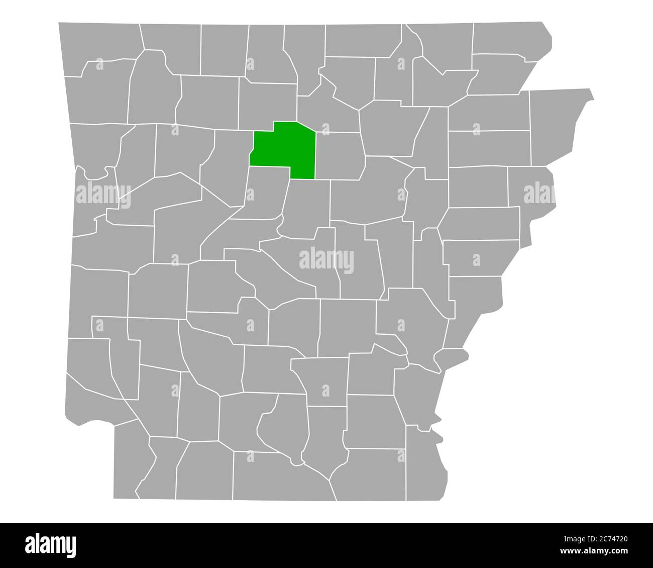 Map of Van Buren in Arkansas Stock Photo - Alamy