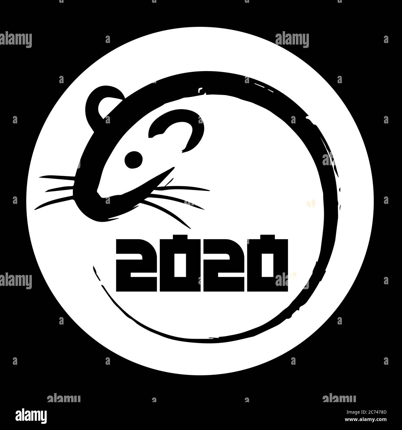 White metal rat symbol Stock Vector Images - Alamy