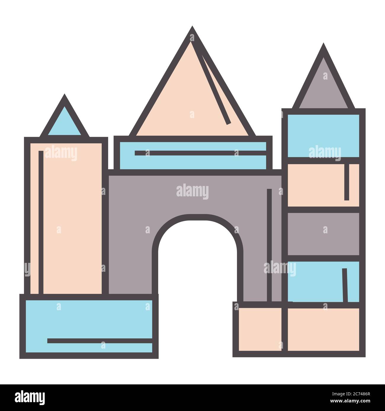 Tower of bricks Stock Vector Images - Alamy