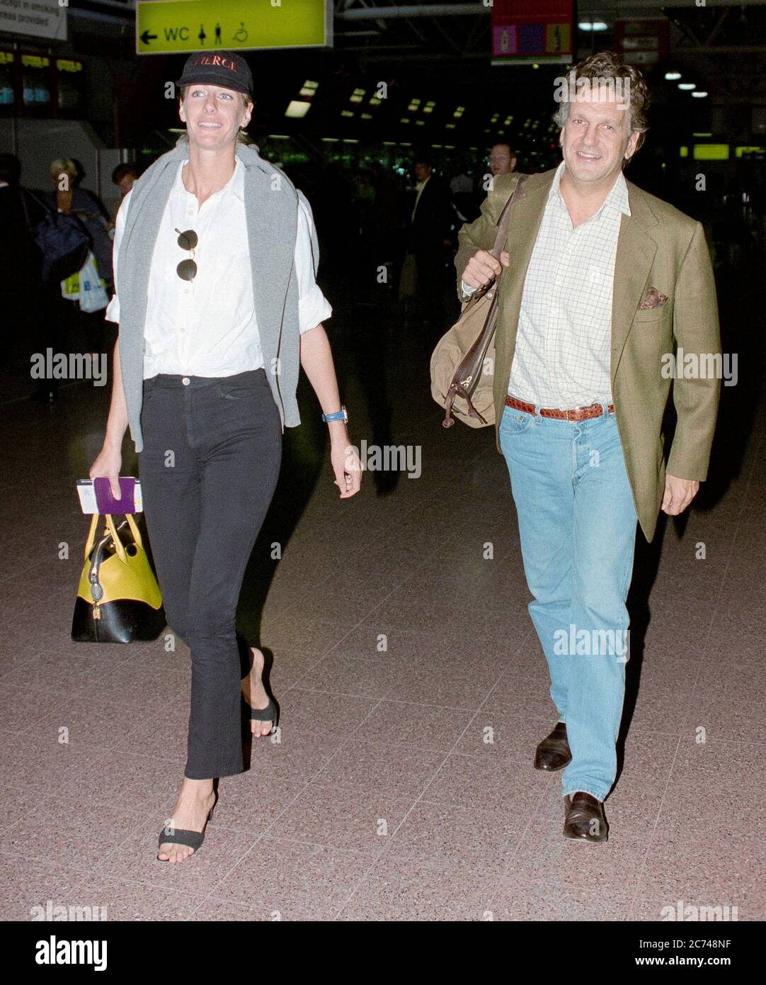 Irish model Lisa Hogan and boyfriend Baron Steven Bentinck leaving ...