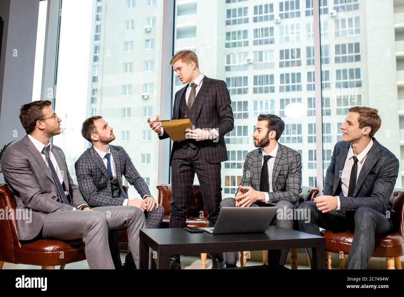 Group men only tuxedo hi-res stock photography and images - Alamy