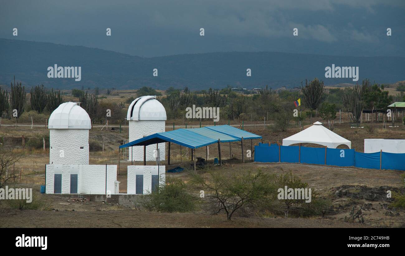 Astronomical observatory in the Tatacoa desert in Colombia Stock Photo ...