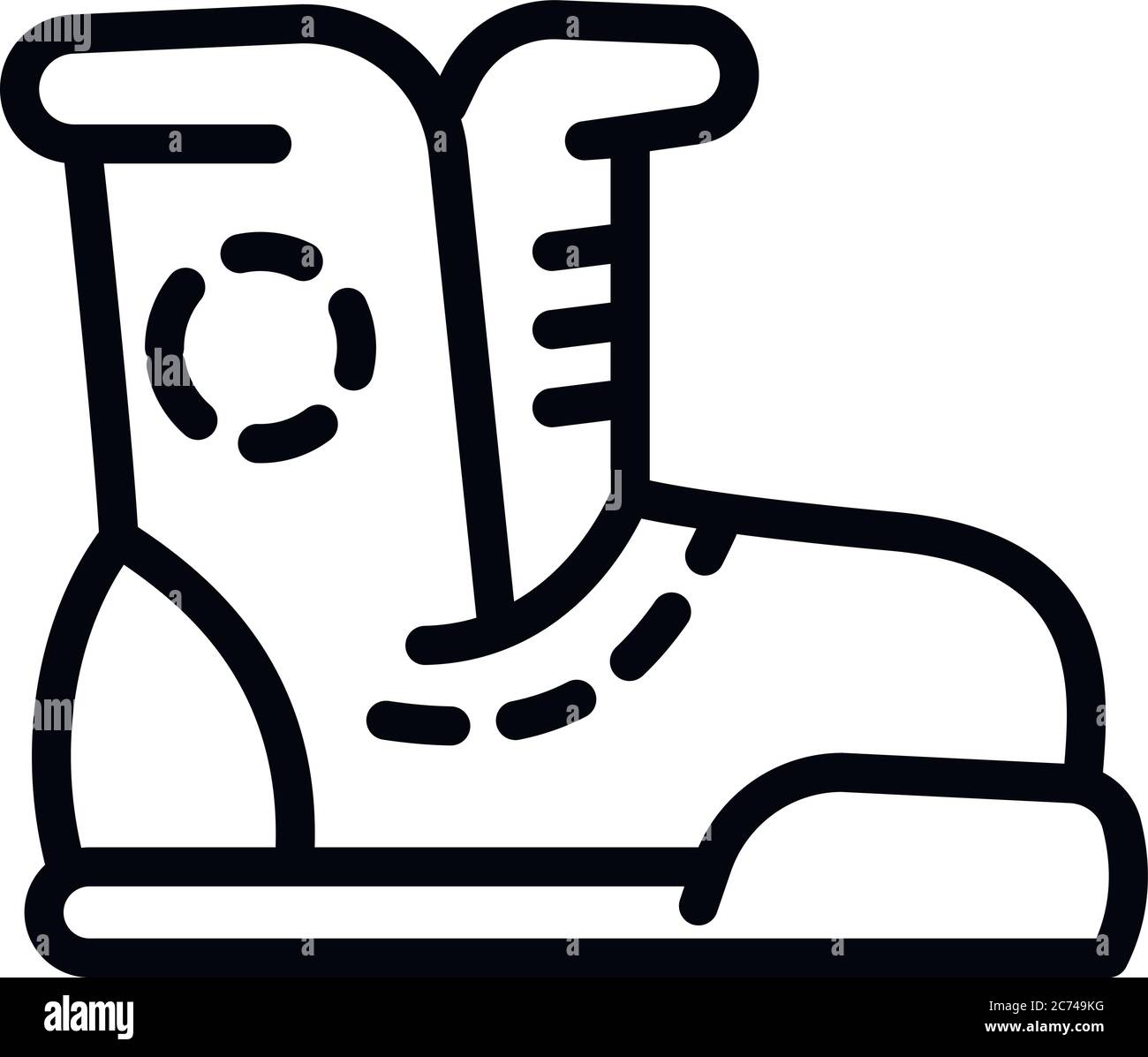 Ski boot icon. Outline ski boot vector icon for web design isolated on ...