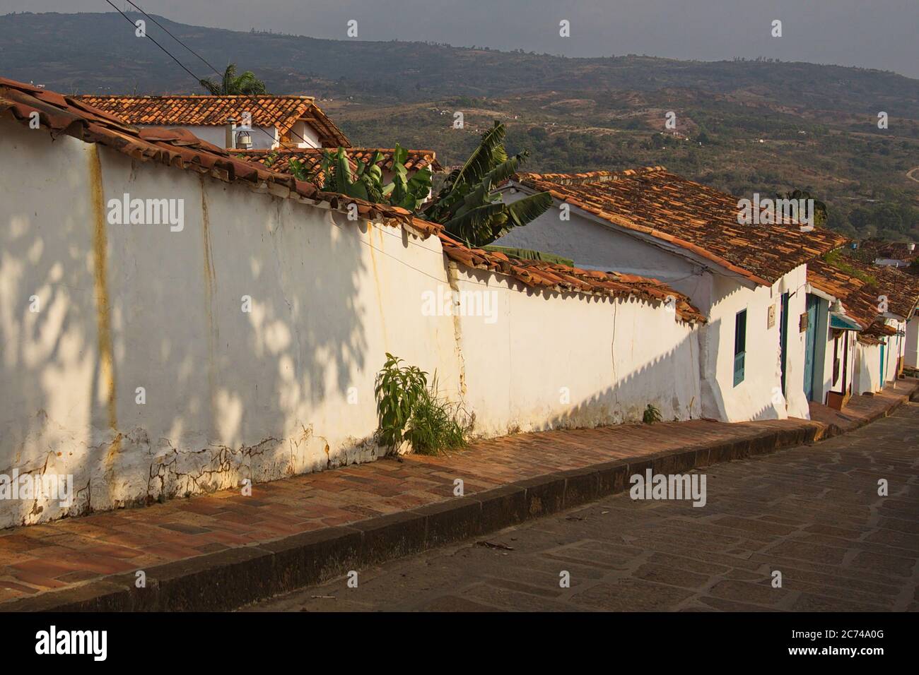 Architecture in Barichara in Colombia Stock Photo - Alamy