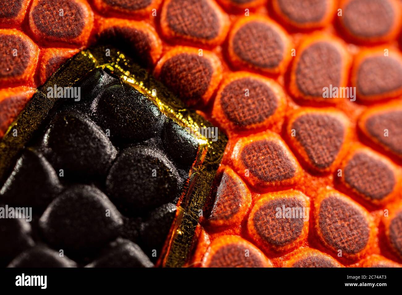 Extreme macro photo of a basketball. Sports background Stock Photo - Alamy