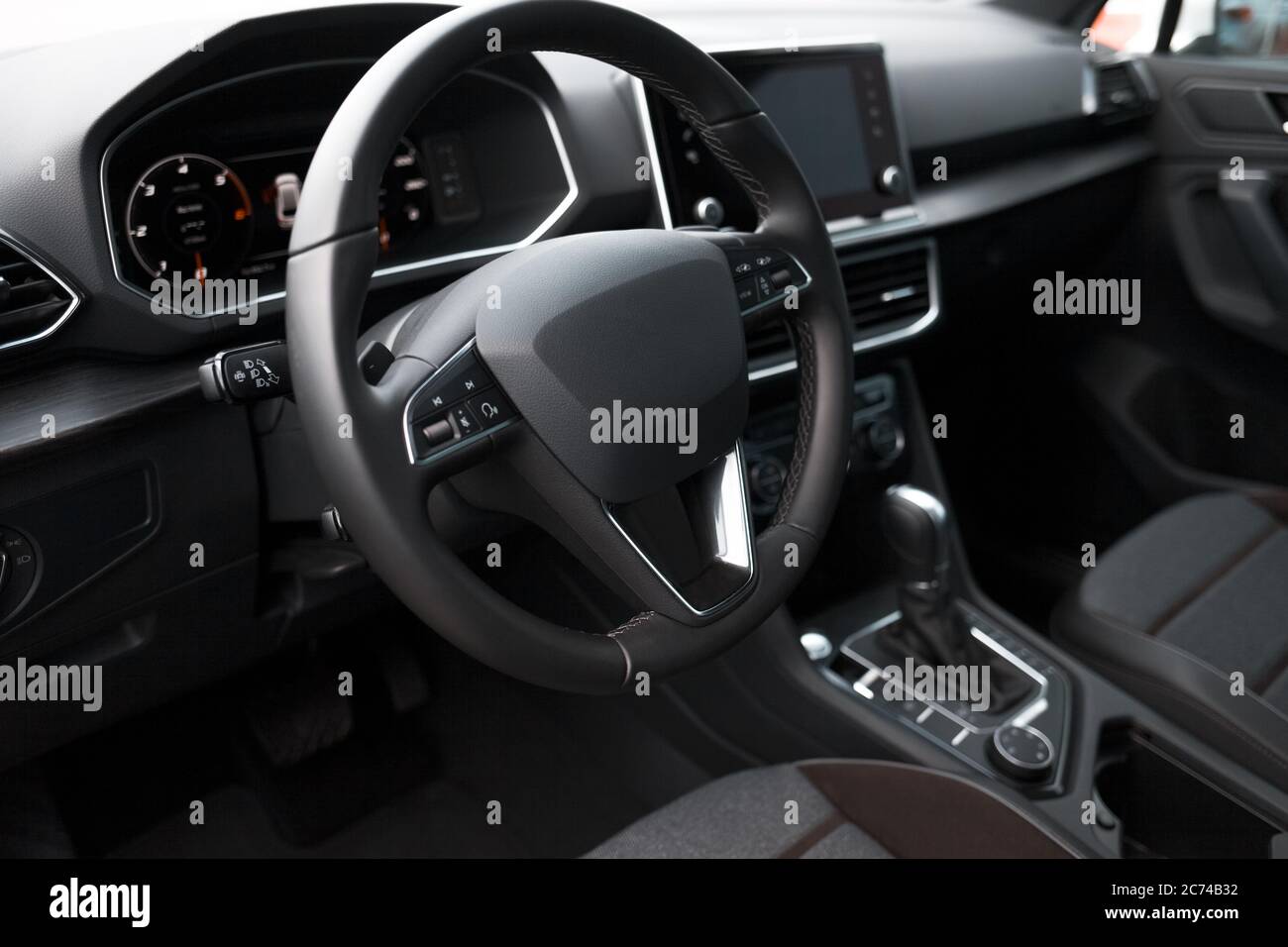 Interior of a modern car Stock Photo - Alamy