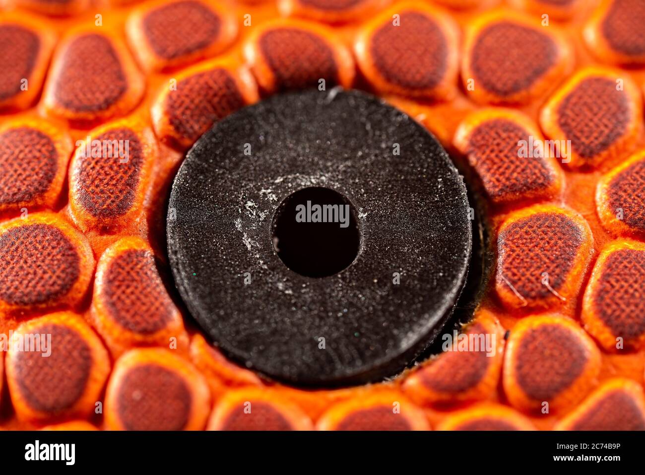 Extreme macro photo of a basketball. Sports background Stock Photo - Alamy