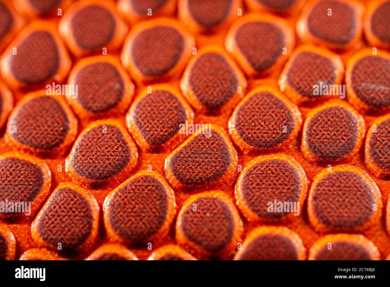Extreme macro photo of a basketball. Sports background Stock Photo - Alamy