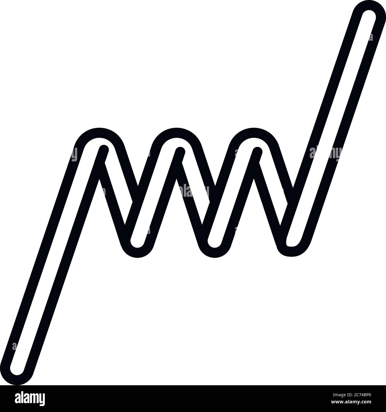 Machine coil icon. Outline machine coil vector icon for web design ...