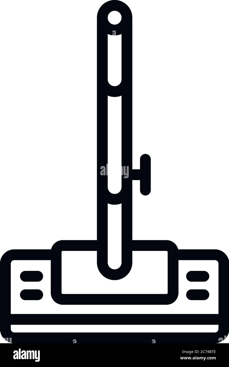 Kitchen mop icon. Outline kitchen mop vector icon for web design ...