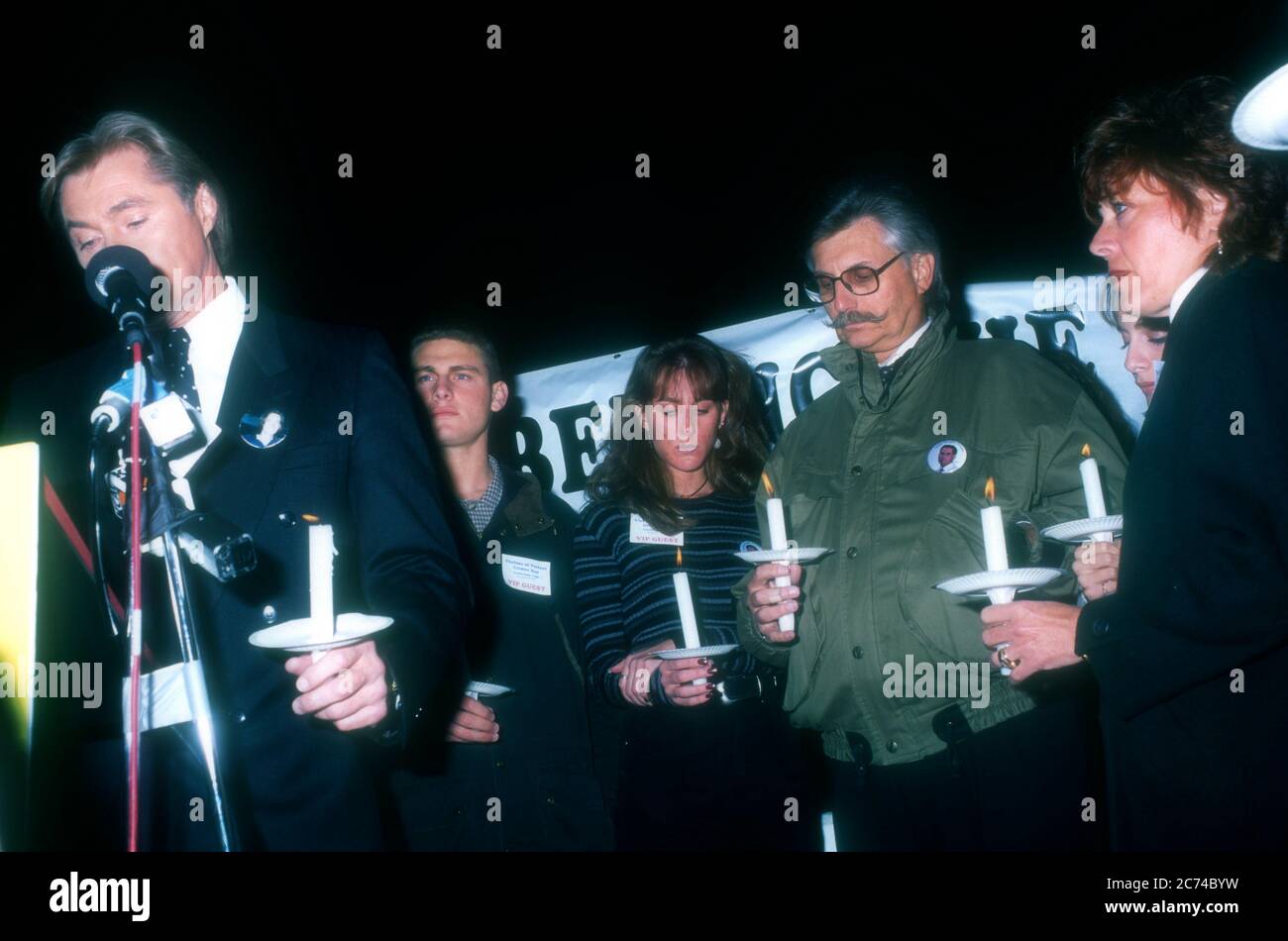 Los Angeles, California, USA 19th December 1995 Actor Dennis Cole and ...