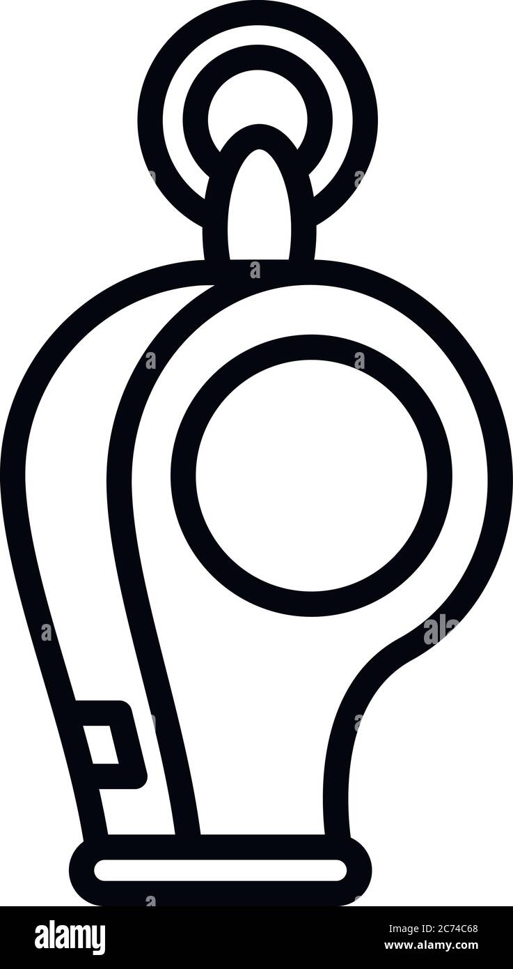 Whistle Icon Outline Whistle Vector Icon For Web Design Isolated On White Background Stock