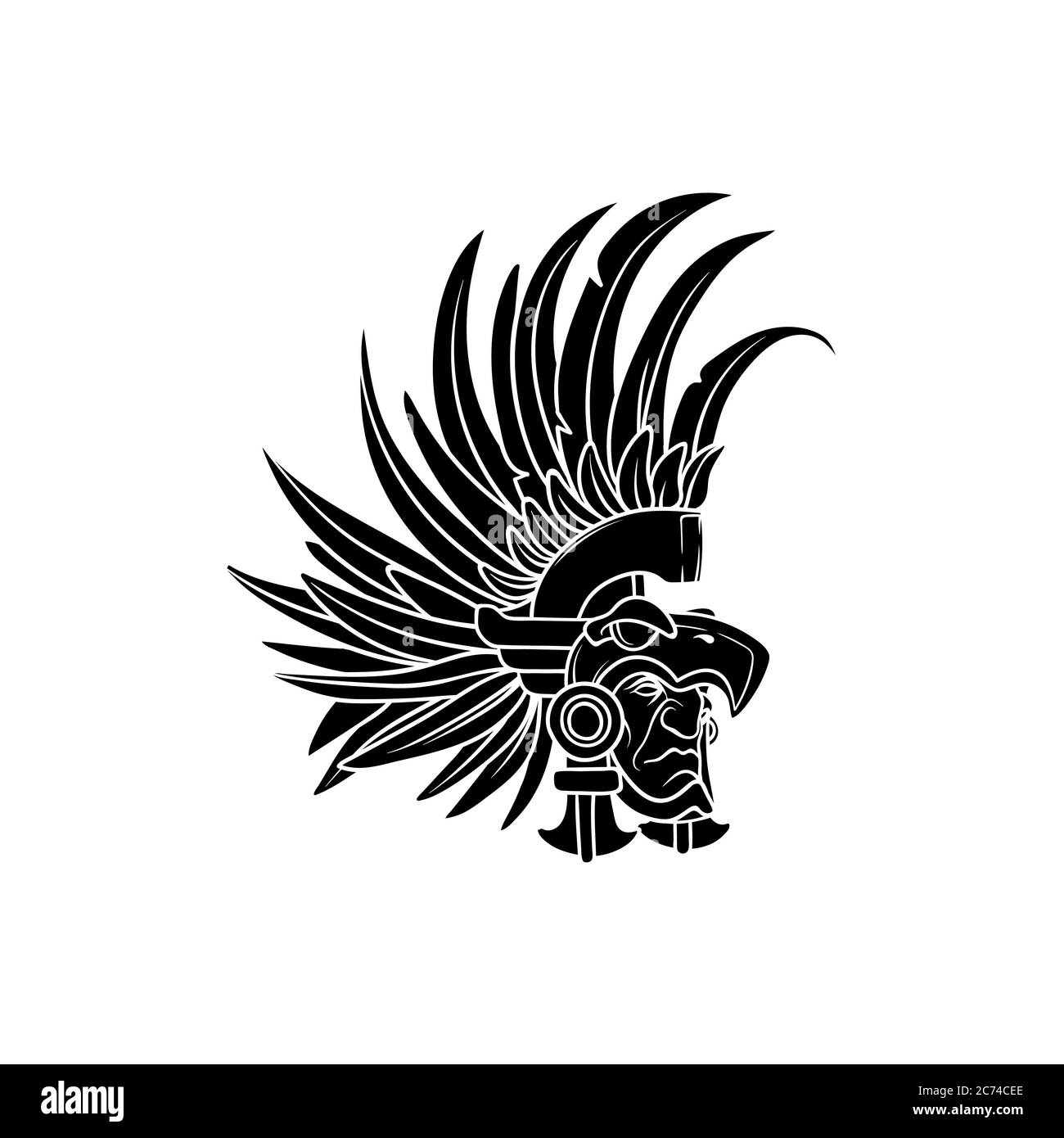 Aztec Eagle Warrior Symbol