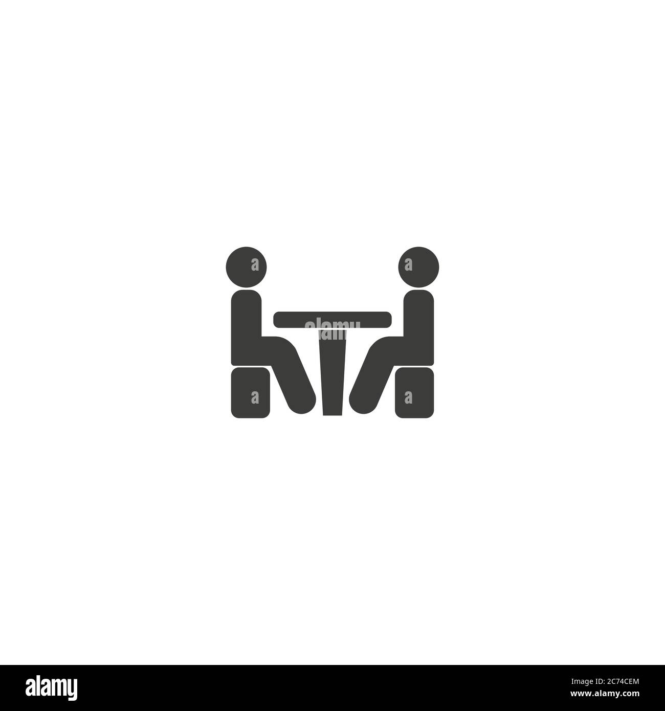 Businessman meeting vector icon. Handshake symbol. Hands shaking vector ...