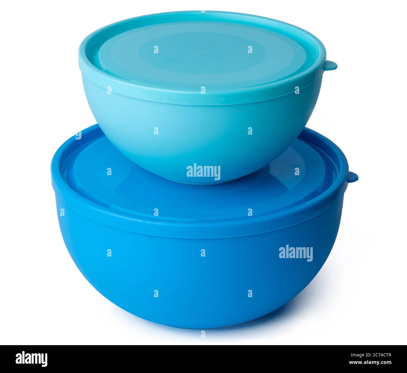 Empty new plastic bowl isolated on white Stock Photo - Alamy