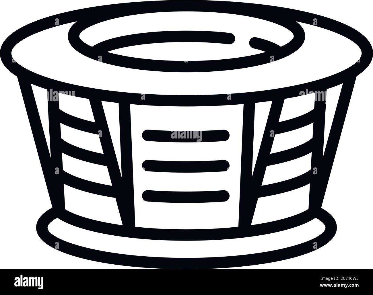 Sport Stadium Icon Outline Sport Stadium Vector Icon For Web Design Isolated On White