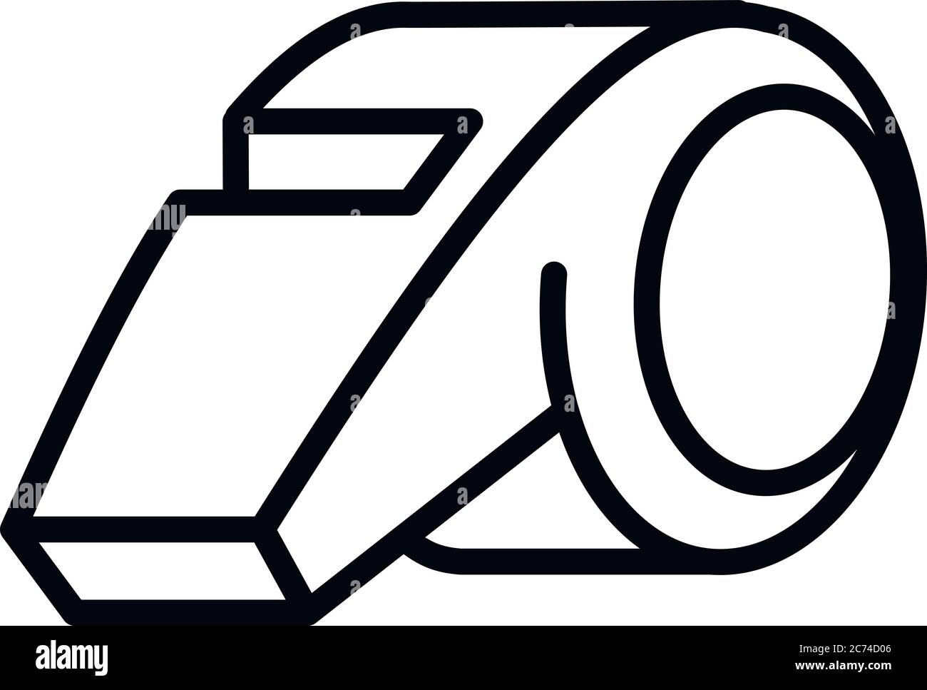 Coach Whistle Icon Outline Coach Whistle Vector Icon For Web Design Isolated On White