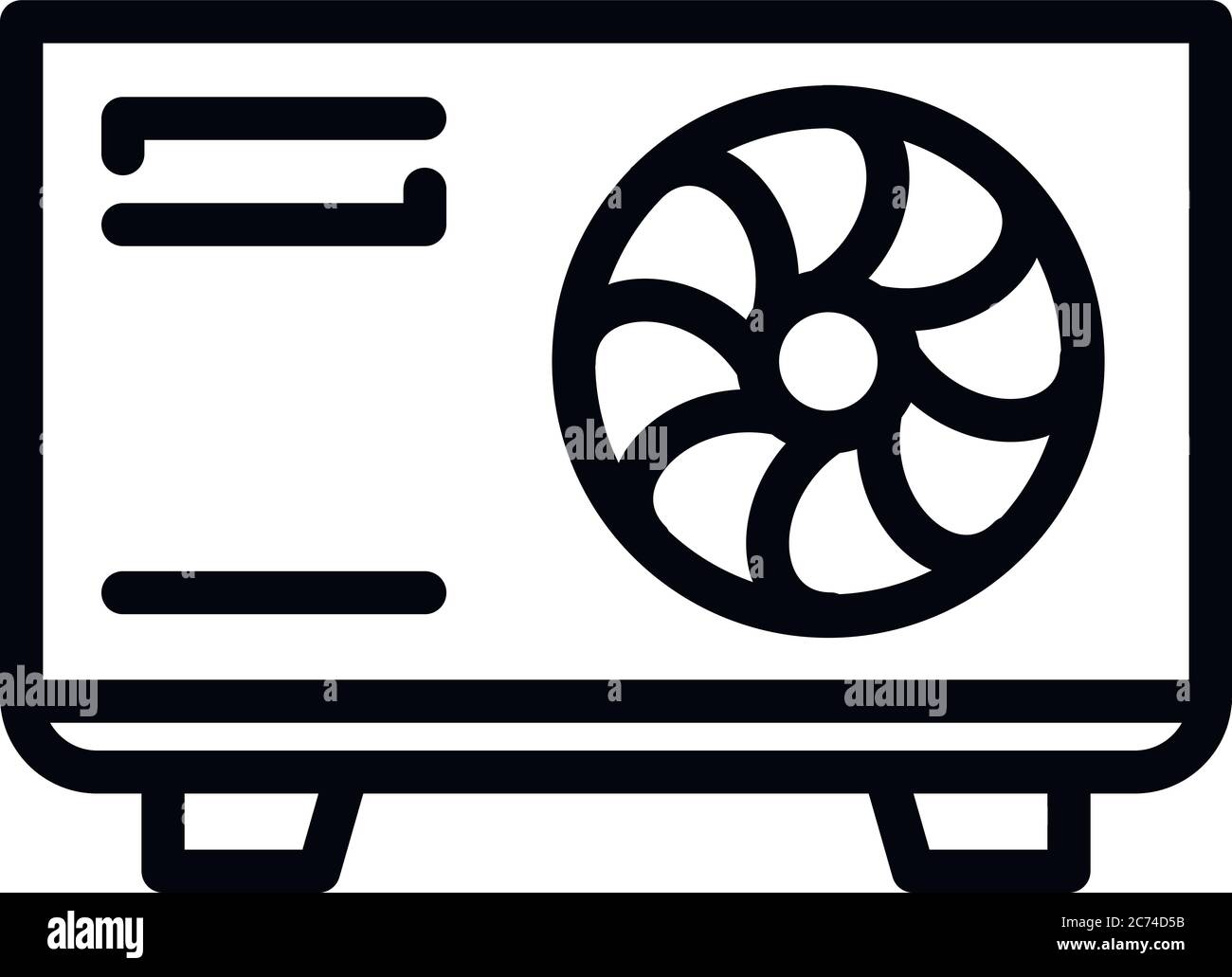 Conditioner climate control icon. Outline conditioner climate control ...