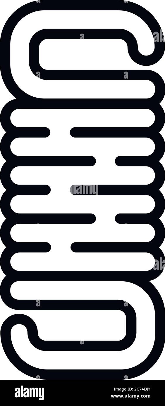 Coil spring icon. Outline coil spring vector icon for web design ...