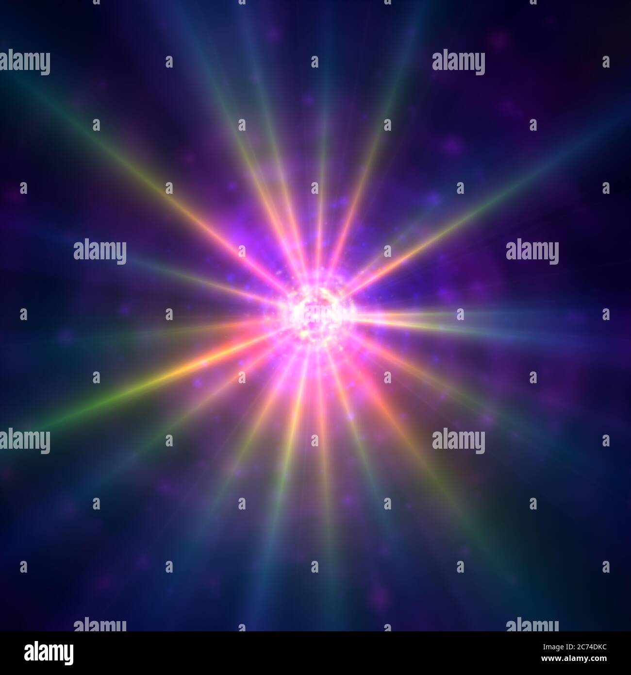 futuristic space particles in bright round energy structure ...