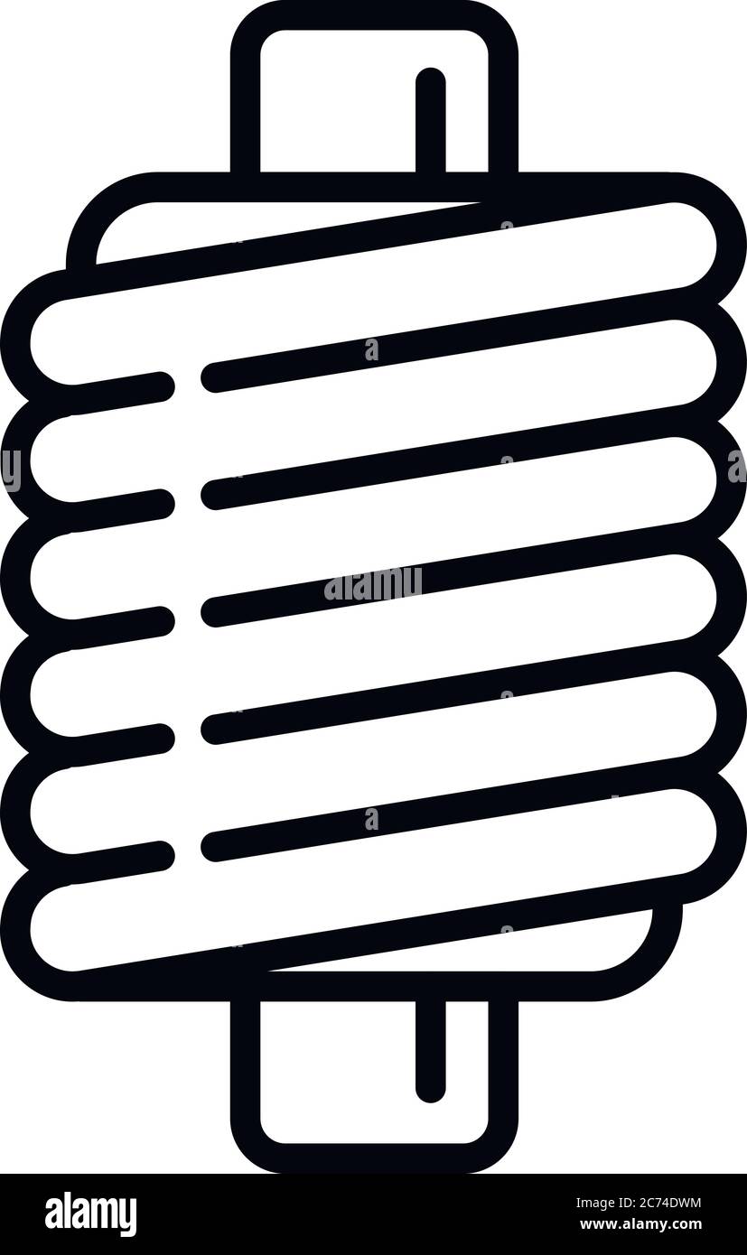 Machine coil icon. Outline machine coil vector icon for web design ...