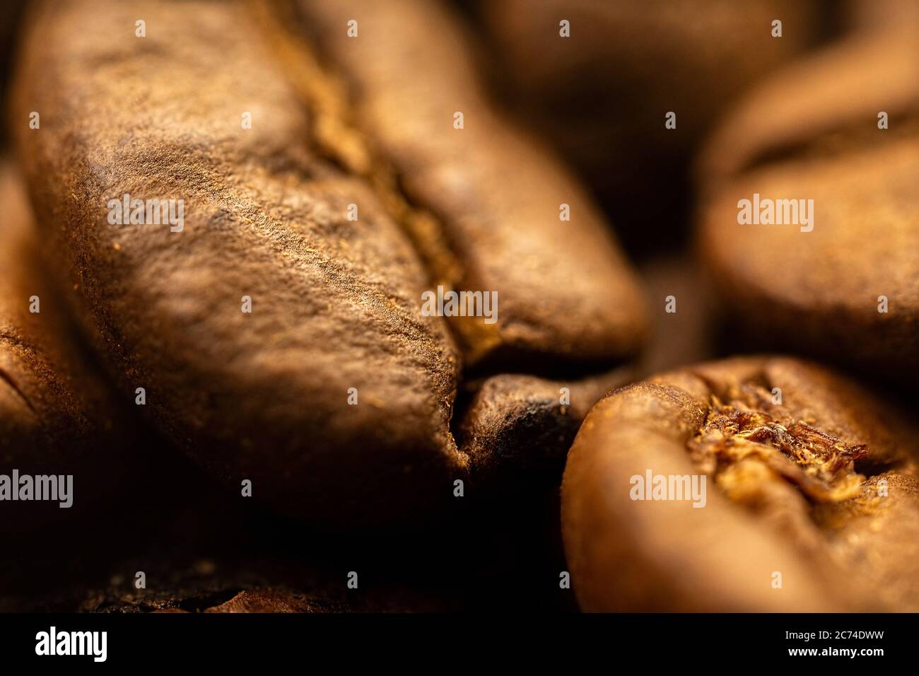 Extreme macro photo of roasted coffee beans Stock Photo - Alamy