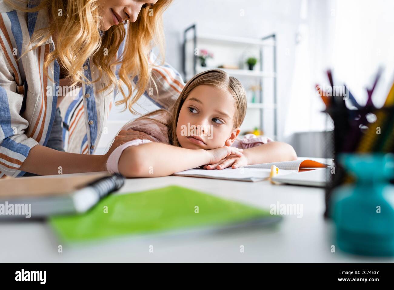 Daughter school woman sad hi-res stock photography and images - Alamy