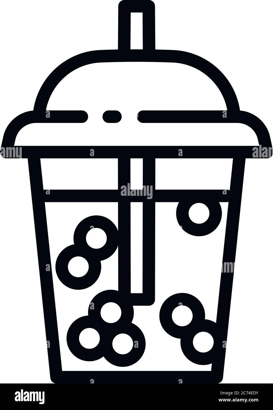 Smoothie icon. Outline smoothie vector icon for web design isolated on ...