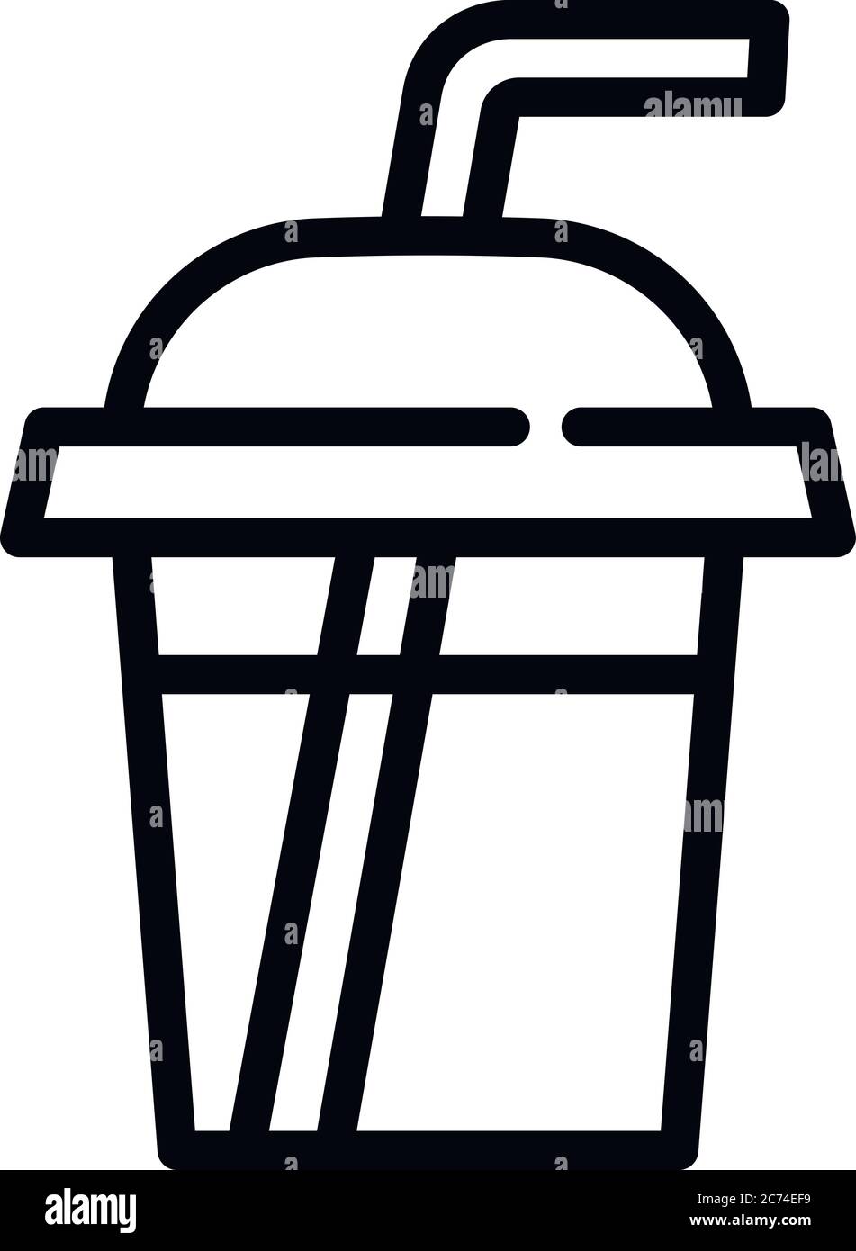 Smoothie icon. Outline smoothie vector icon for web design isolated on ...