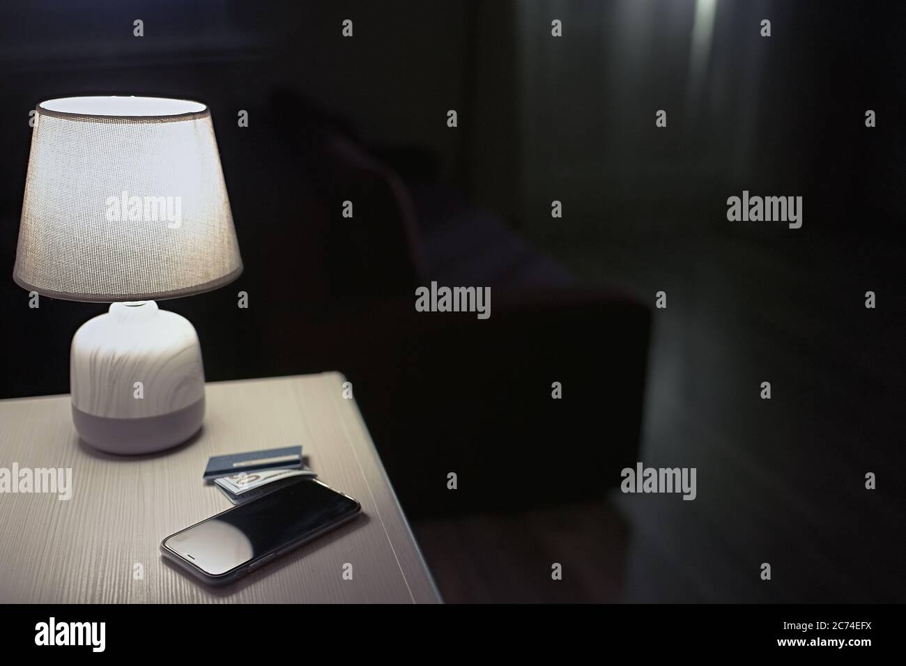 Burglar entering dark room hi-res stock photography and images - Alamy