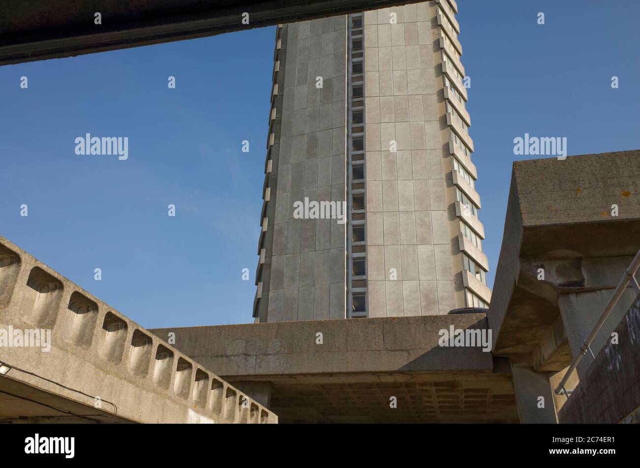 Tall block of flats in Margate, Kent, England Stock Photo - Alamy
