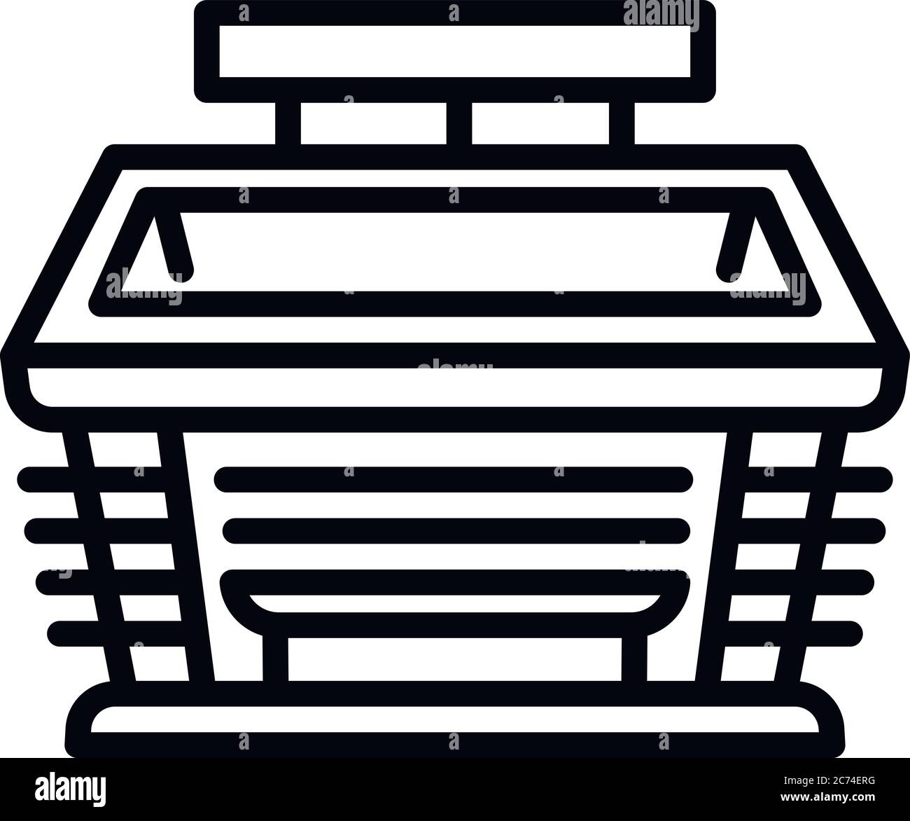 Sport city arena icon. Outline sport city arena vector icon for web ...