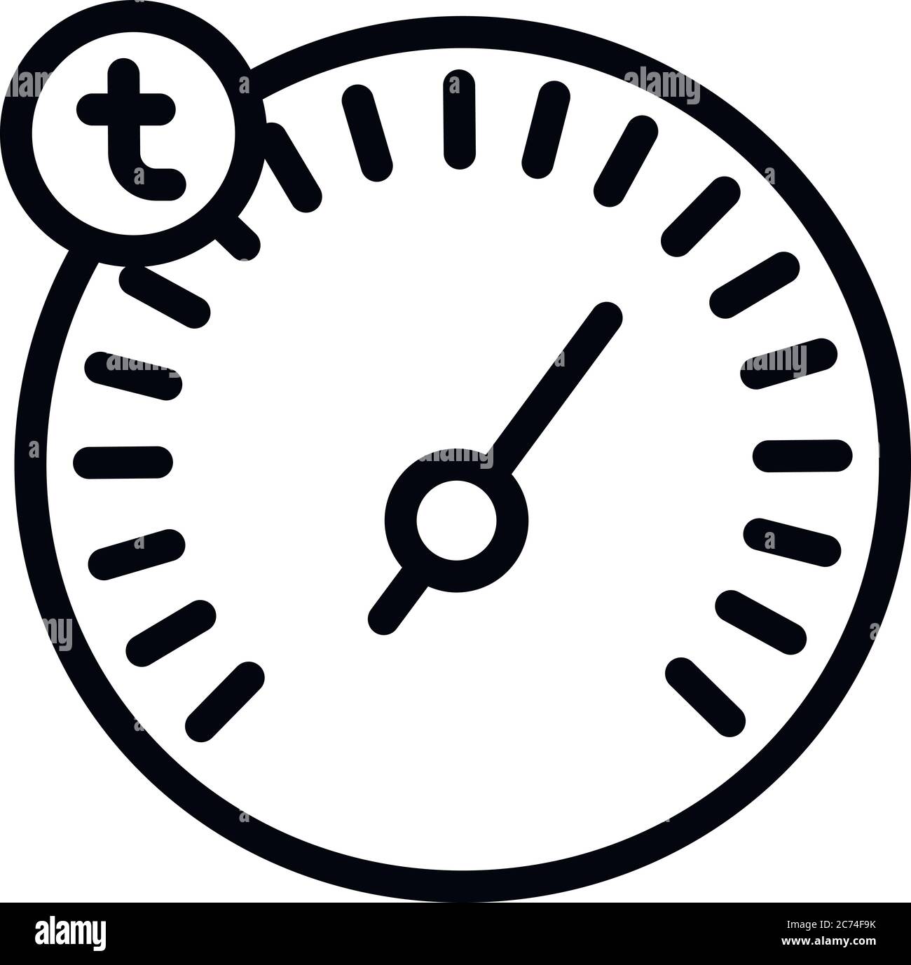 Car dashboard icon. Outline car dashboard vector icon for web design ...