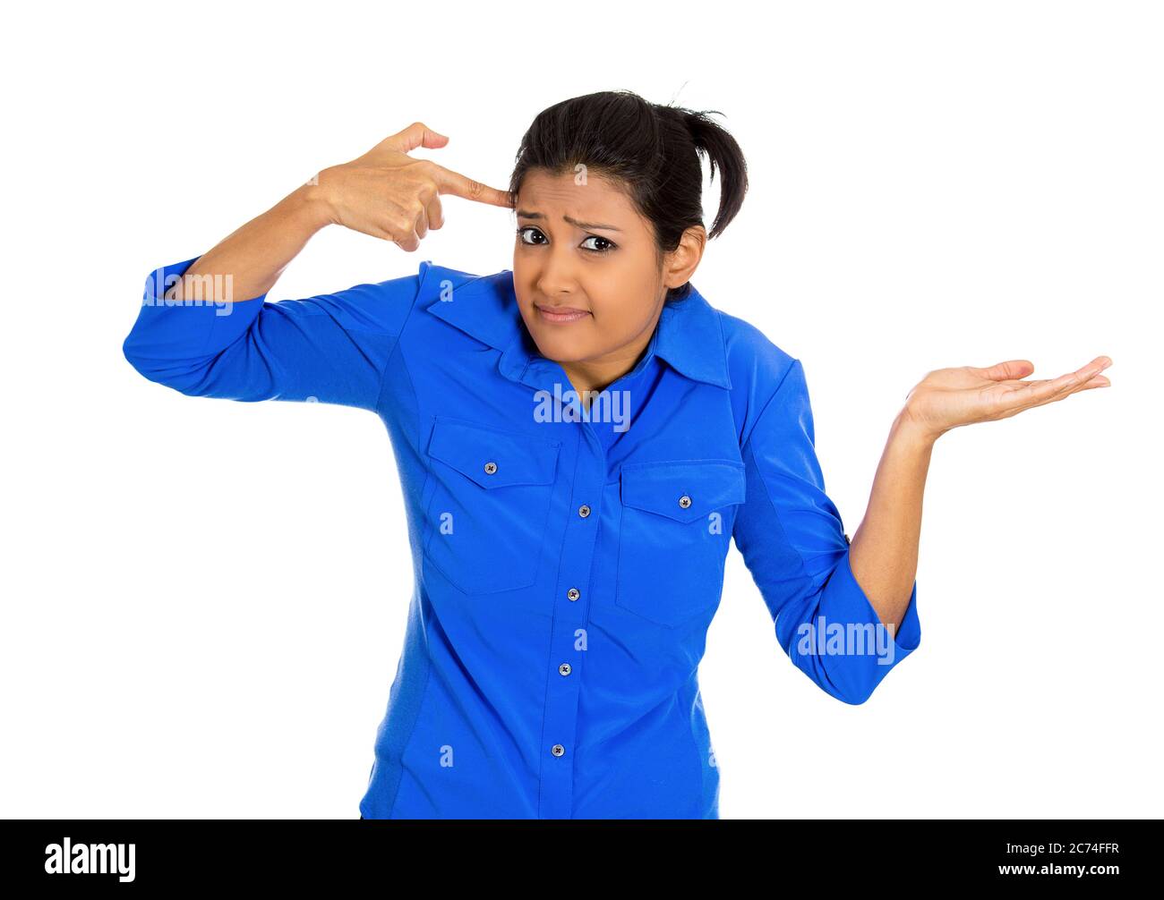 Woman and portrait and asking question hi-res stock photography and ...