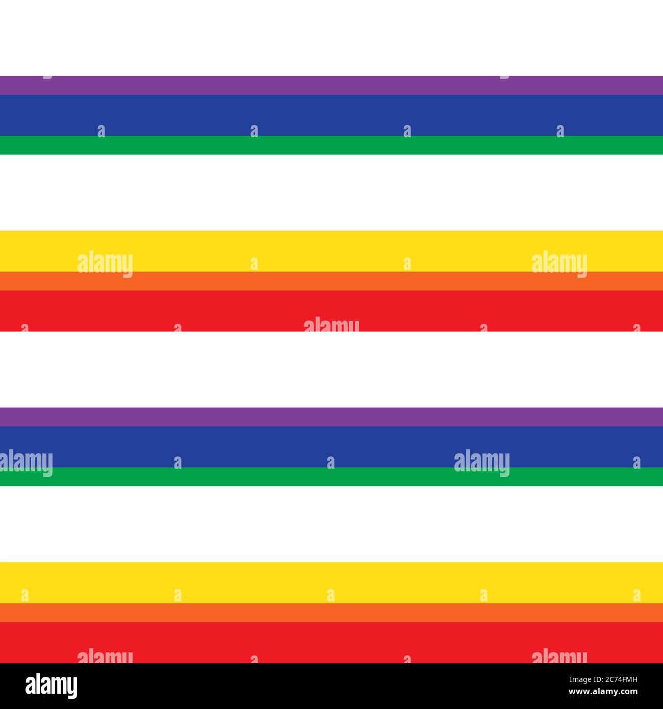 Rainbow Horizontal striped seamless pattern background suitable for ...
