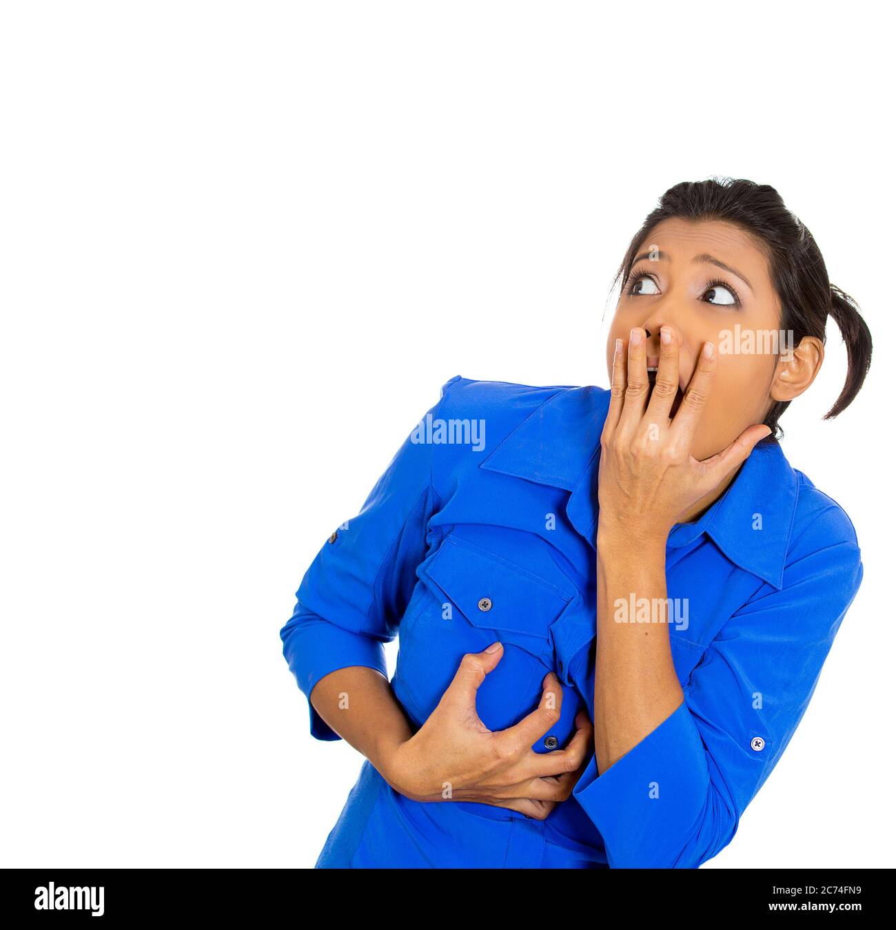 Indian woman fear scared hi-res stock photography and images - Alamy