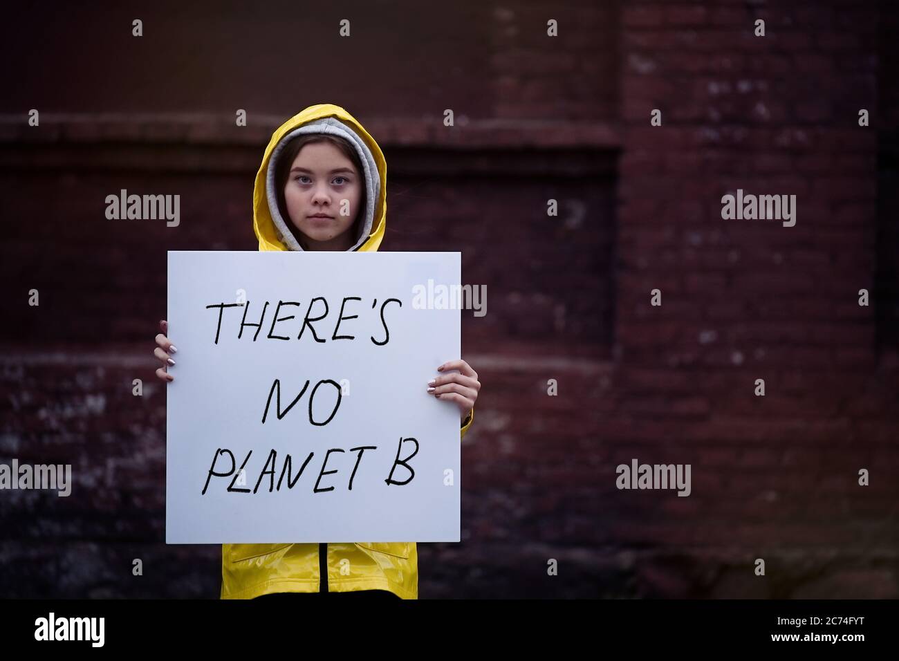 Child protesting climate change hi-res stock photography and images - Alamy