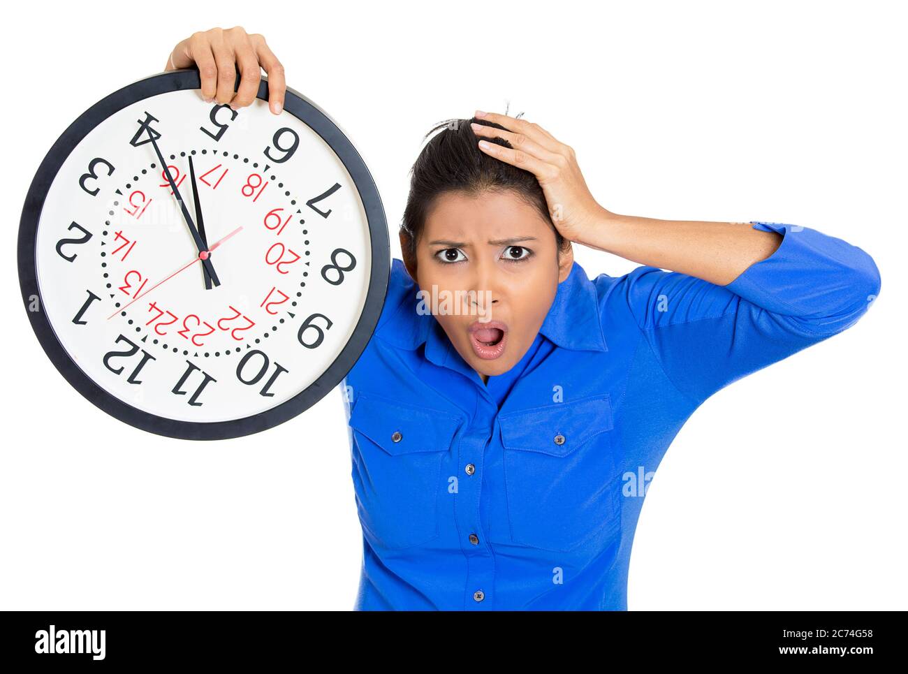 Work stress funny woman hi-res stock photography and images - Alamy