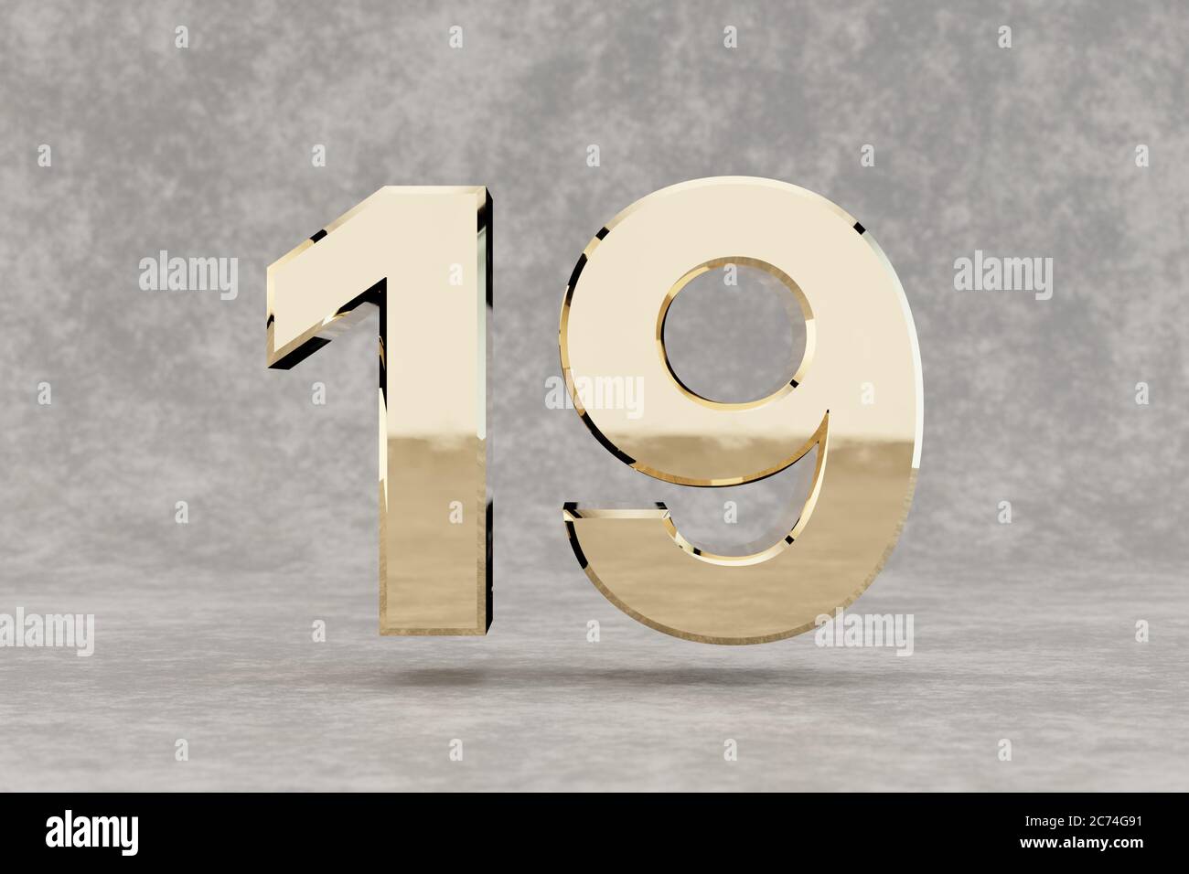Gold metal number hi-res stock photography and images - Alamy