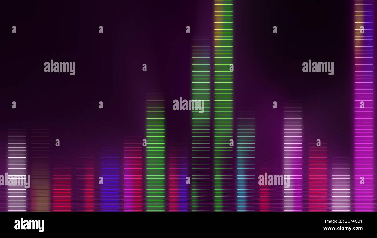 levels vu audio led level meter light Stock Photo - Alamy