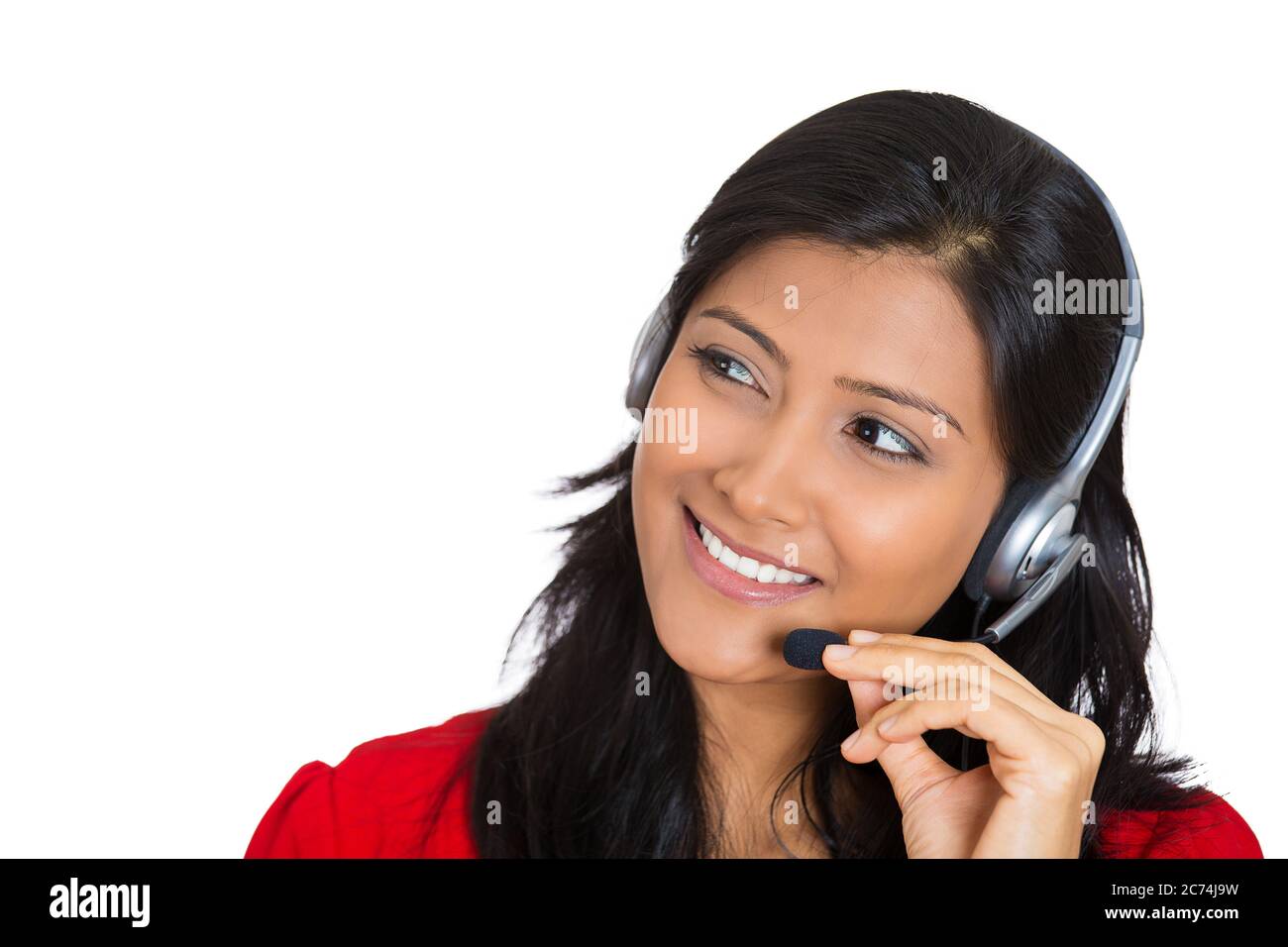 Indian female receptionist hi-res stock photography and images - Alamy